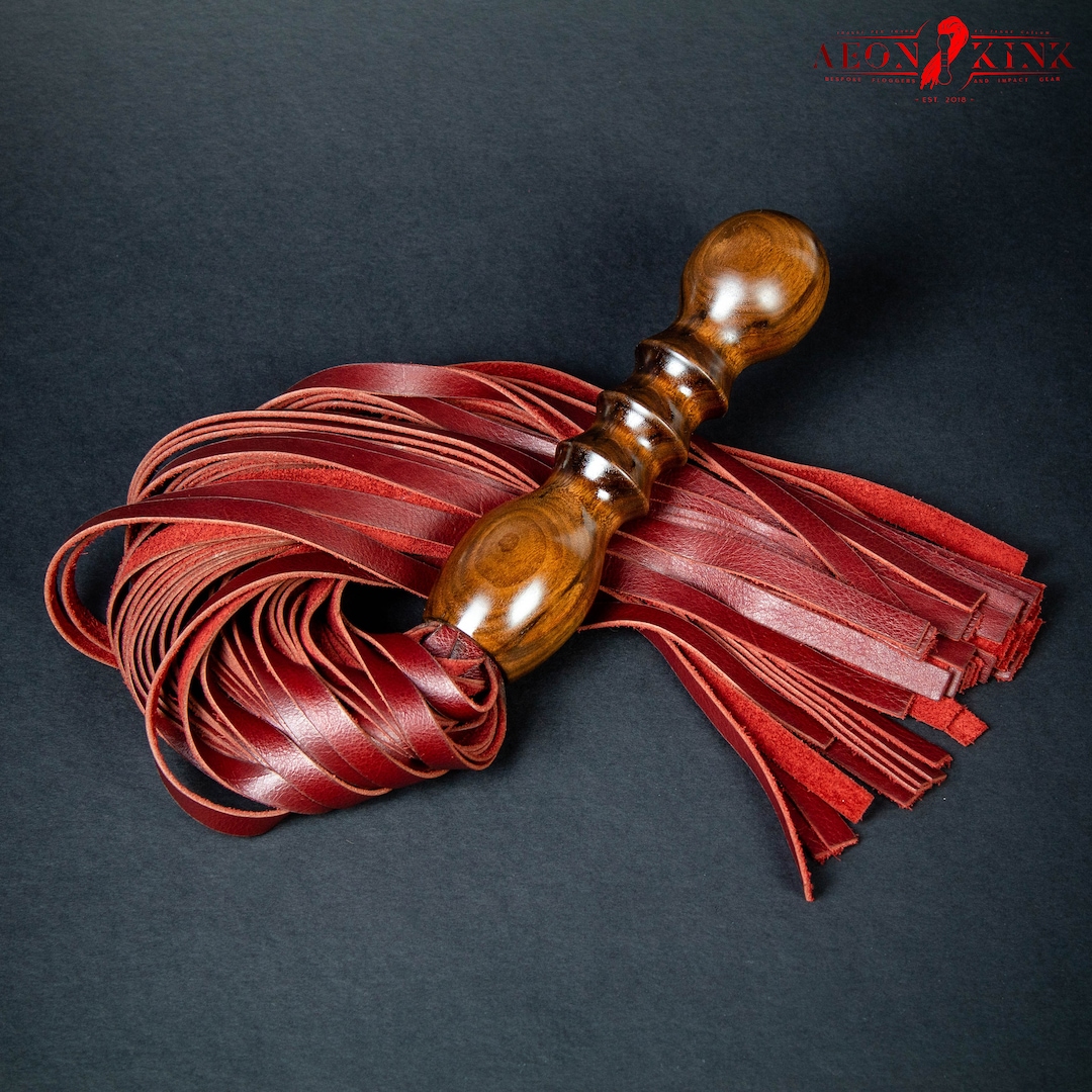 Bespoke Ergonomic Hardwood Leather Tailed Flogger - Etsy