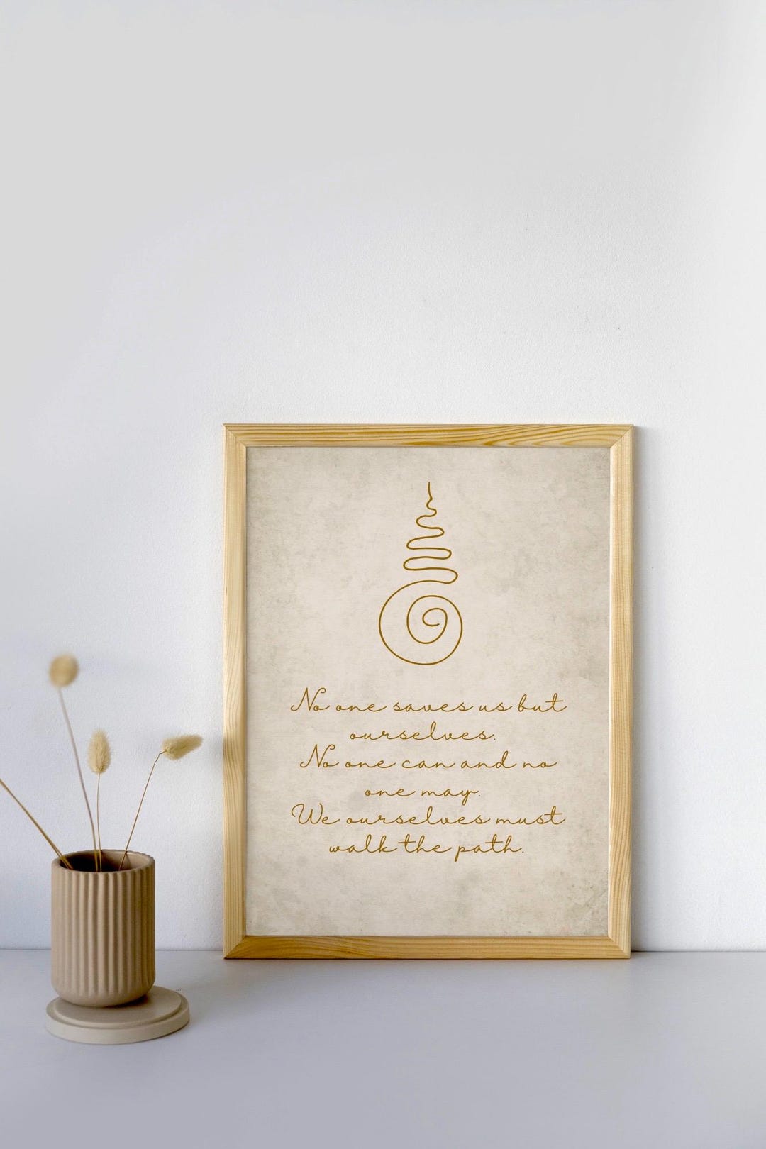Buddhist Wisdom Quote Poster Digital Download | Minimalist Yoga ...