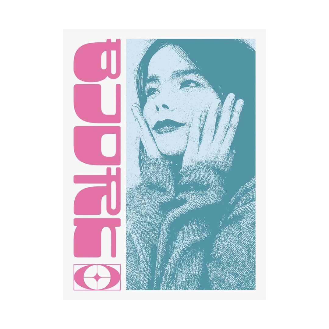 Bjork Poster, Music Wall Art, Band Cover Graphic, Avant Garde Poster ...