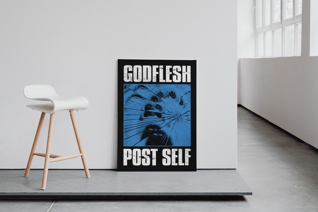 GODFLESH Poster, Music Wall Art, Band Cover Graphic, Industrial Metal ...