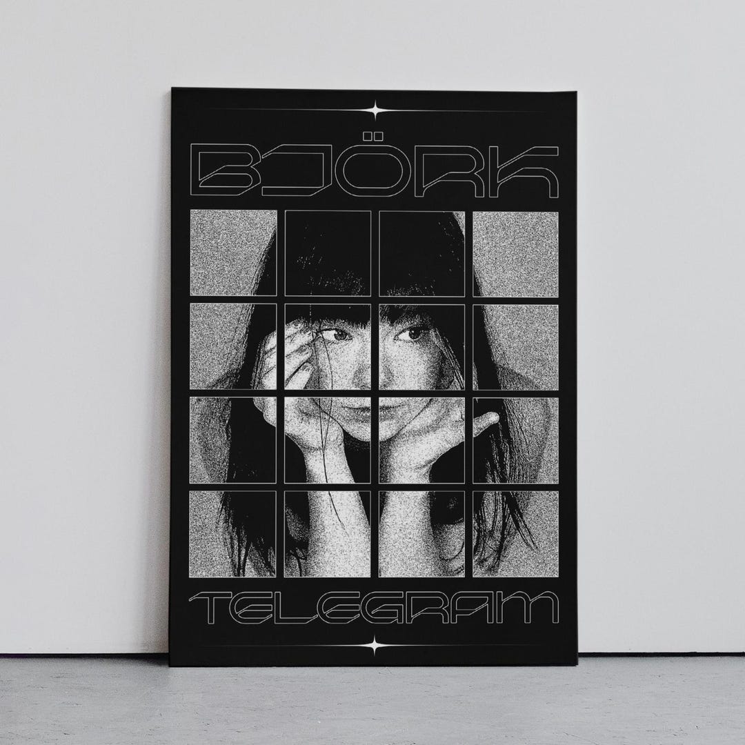 Bjork Poster, Music Wall Art, Avant Garde Poster, Art Pop Poster ...