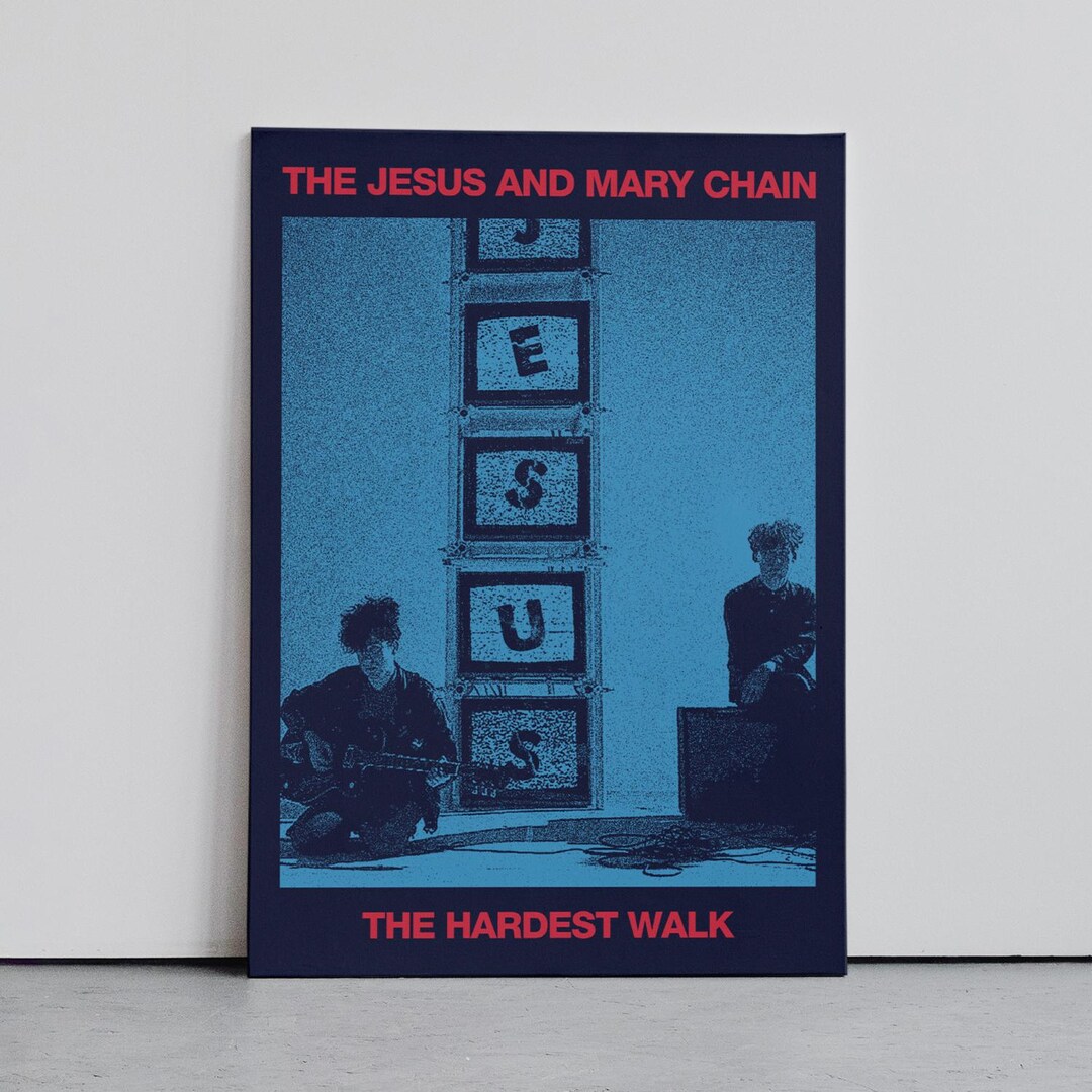 Jesus and Mary Chain Poster, Band Cover Graphic, Shoegaze Poster, Post ...