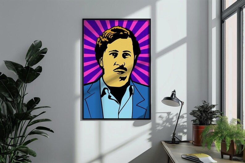 Pablo Escobar Poster, Vintage Print, Pablo Escobar Print, Pablo Escobar ...