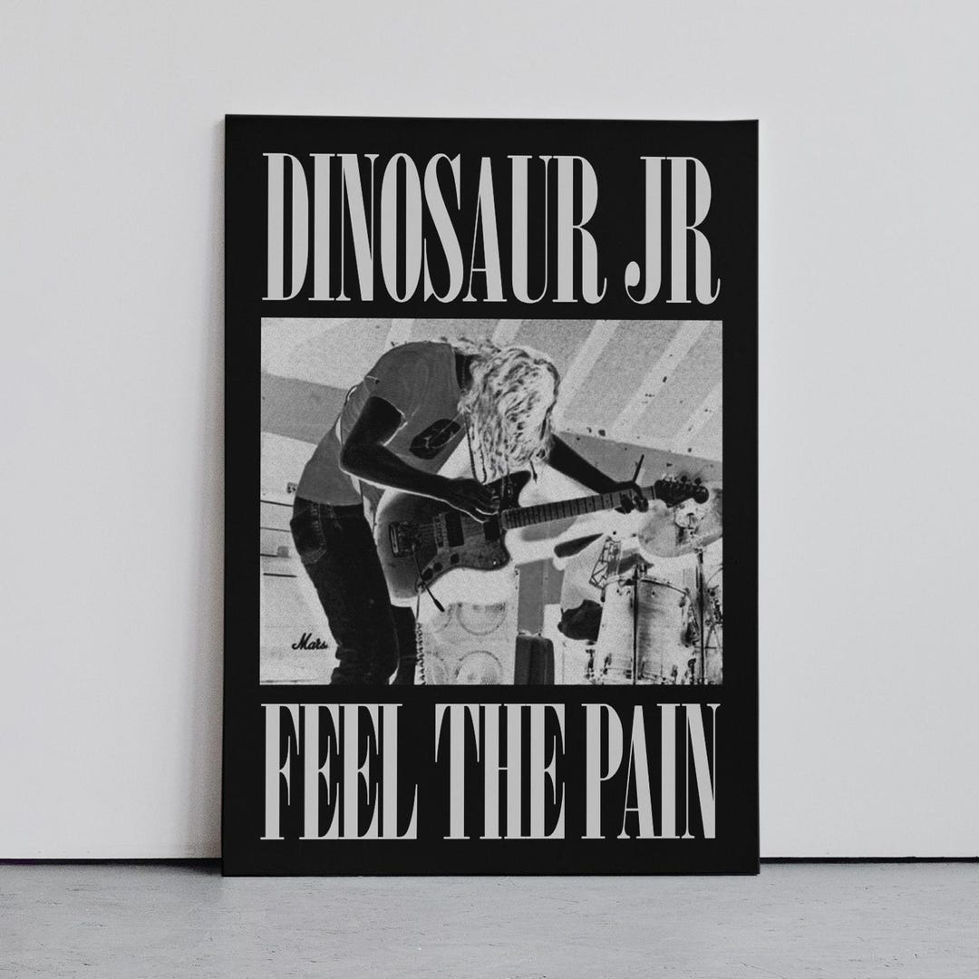 Dinosaur Jr Poster, Music Wall Art, Band Cover Graphic, Indierock ...
