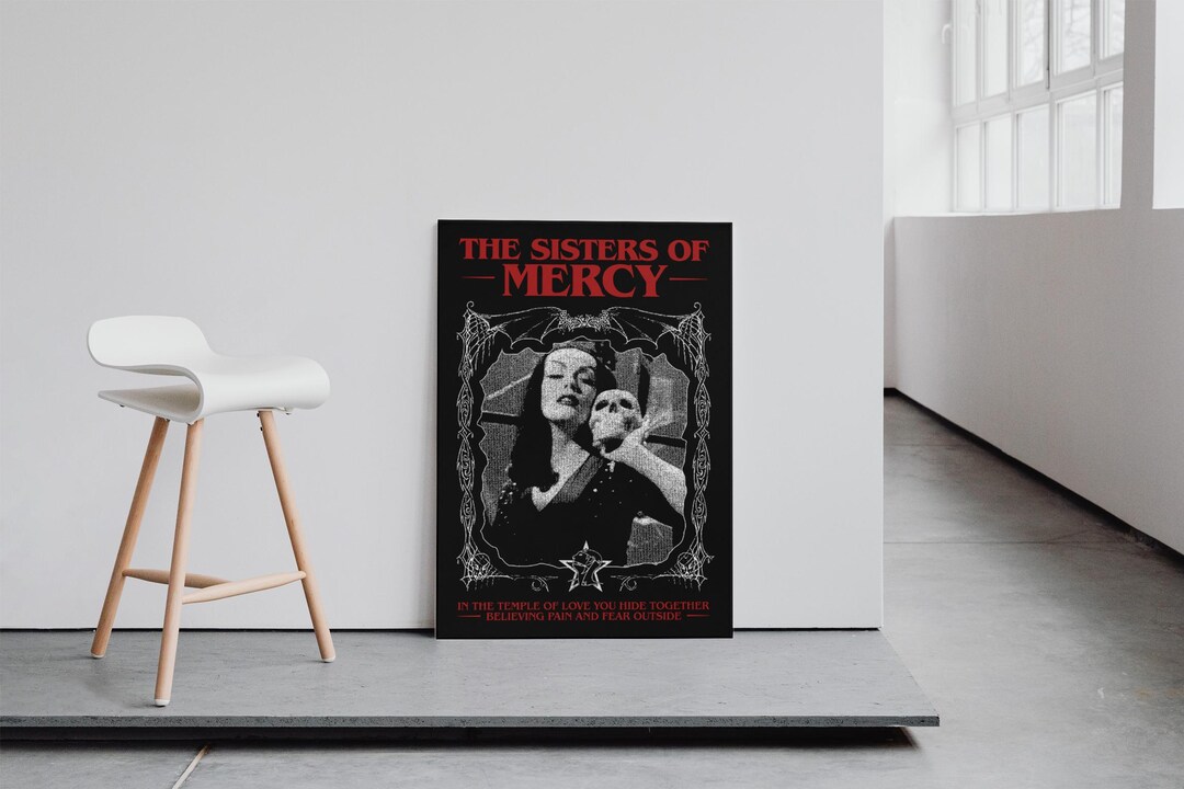 The Sisters of Mercy Poster, Music Wall Art, Band Cover Graphic ...