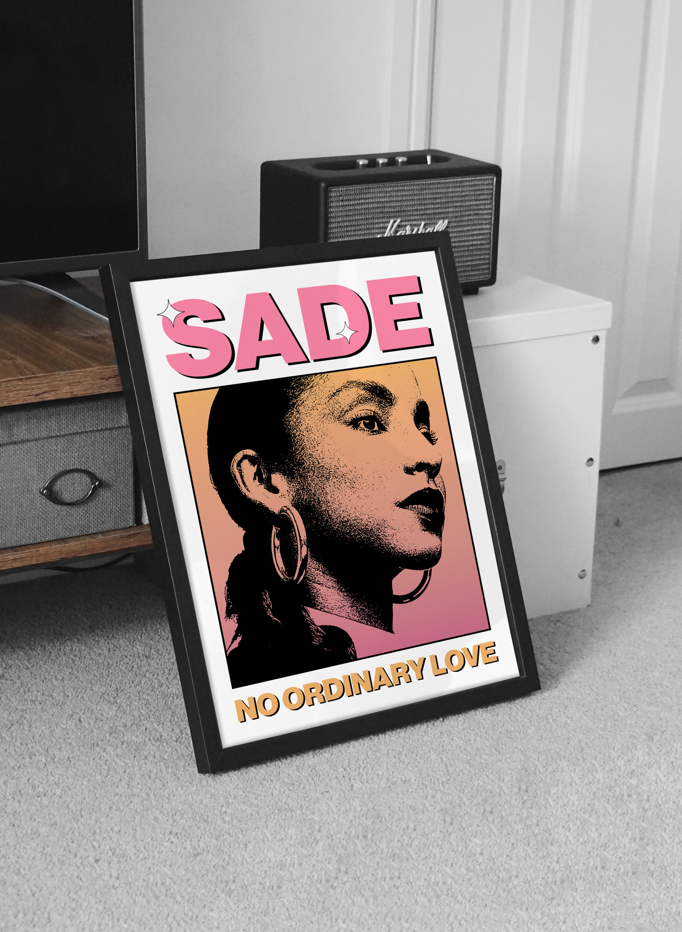 Sade Adu Poster, Music Wall Art, Retro Graphic, Jazz Poster, R&B Poster ...