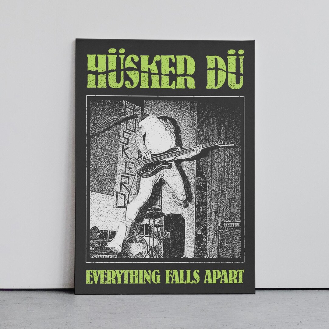 Husker Du Poster, Music Wall Art, Band Cover Graphic, Punk Poster ...