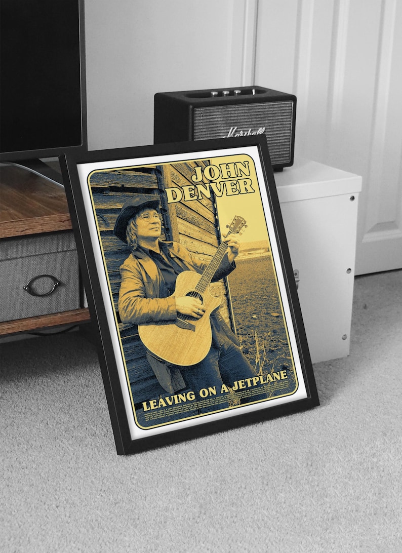 John Denver Poster, Folk Music Poster, Country Music Poster, Soft Rock ...