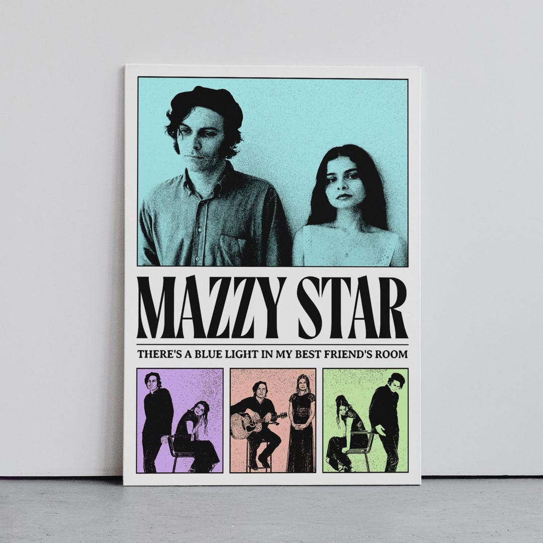 Mazzy Star Poster, Music Wall Art, Band Cover Graphic, Dreampop Poster ...