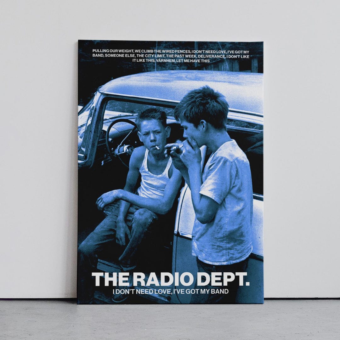 The Radio Dept Fanart Poster, Music Wall Art, Band Cover Graphic ...