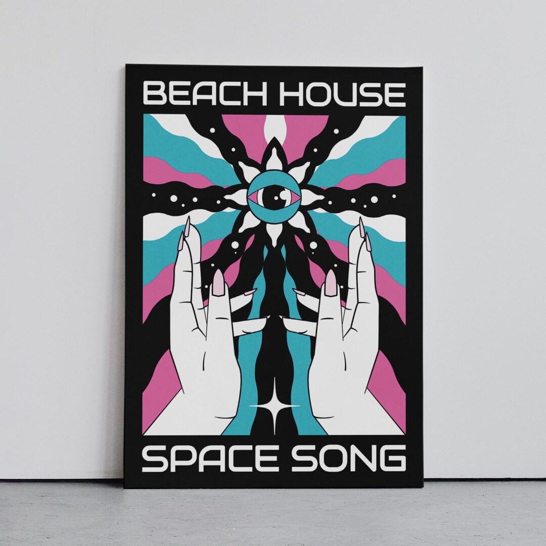 Beach House Fanart Poster, Music Wall Art, Indie Pop Poster, Dreampop ...