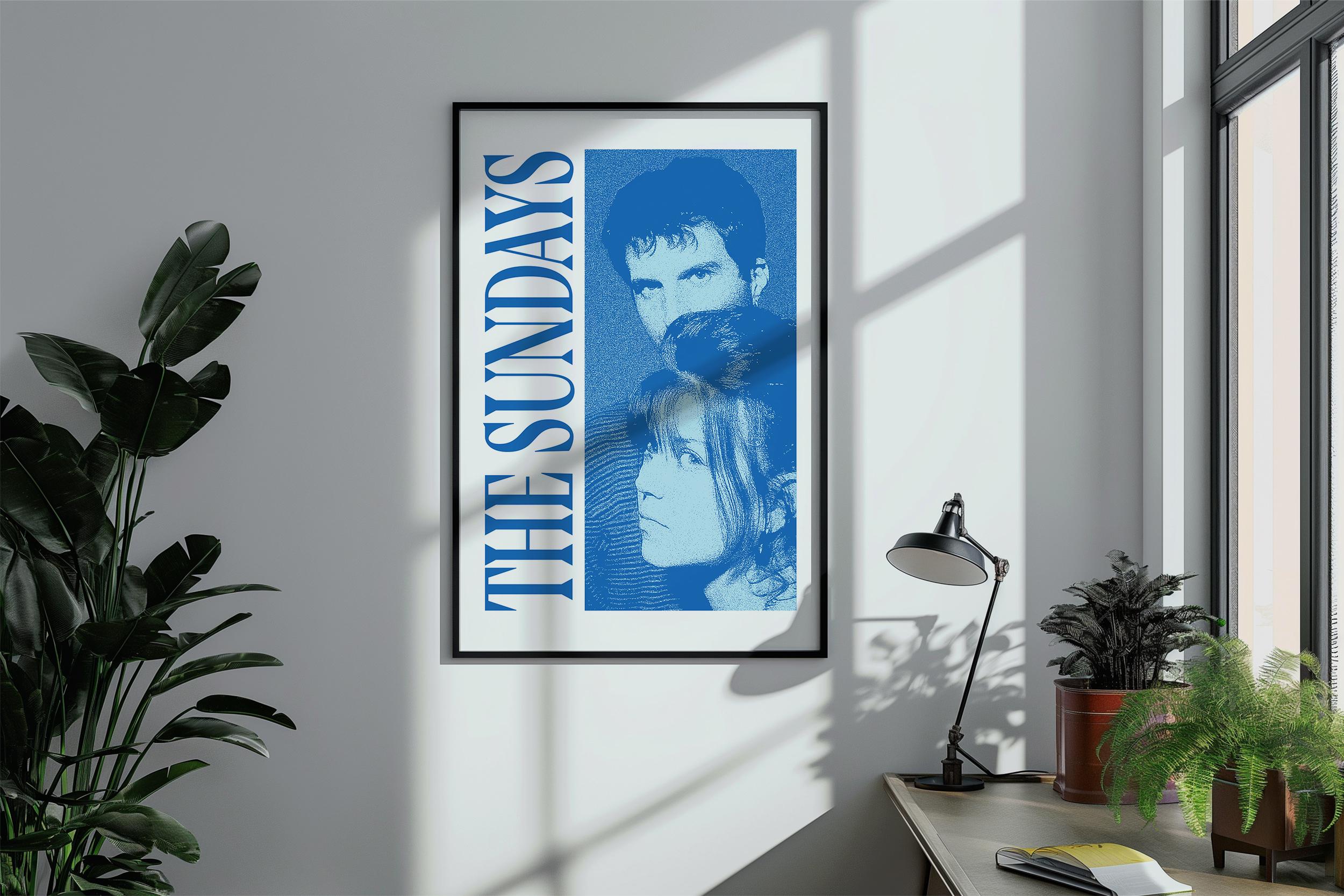 The Sundays Poster, Music Wall Art, Band Cover Graphic, Dreampop Poster ...