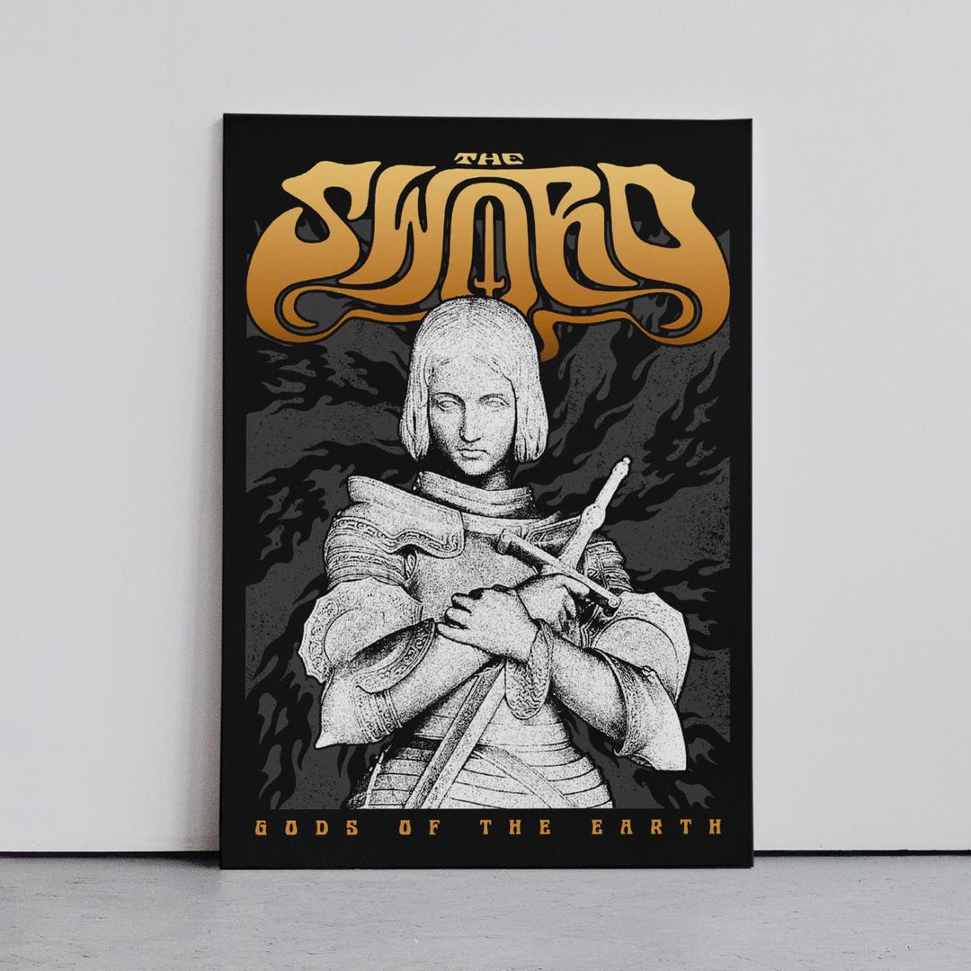 The Sword Fanart Poster, Music Wall Art, Stoner Rock Poster, Doom Metal ...