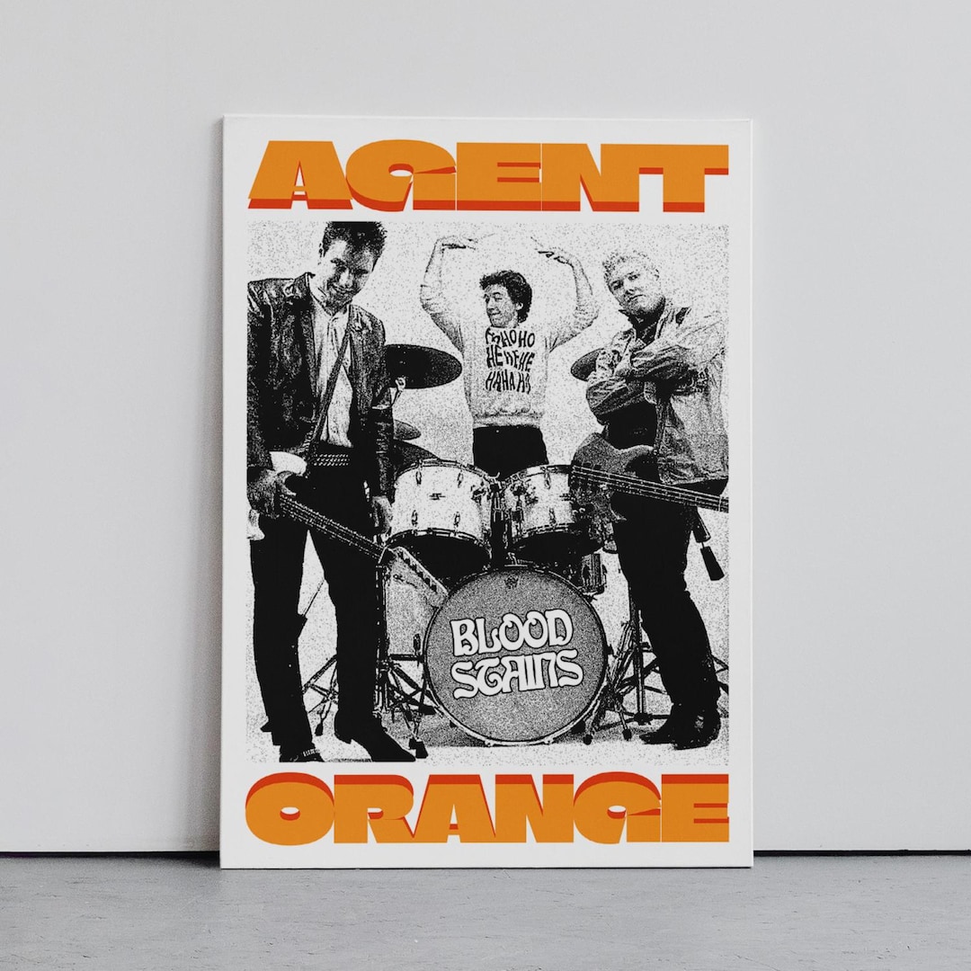 Agent Orange Poster, Music Wall Art, Band Cover Graphic, Punk Poster ...