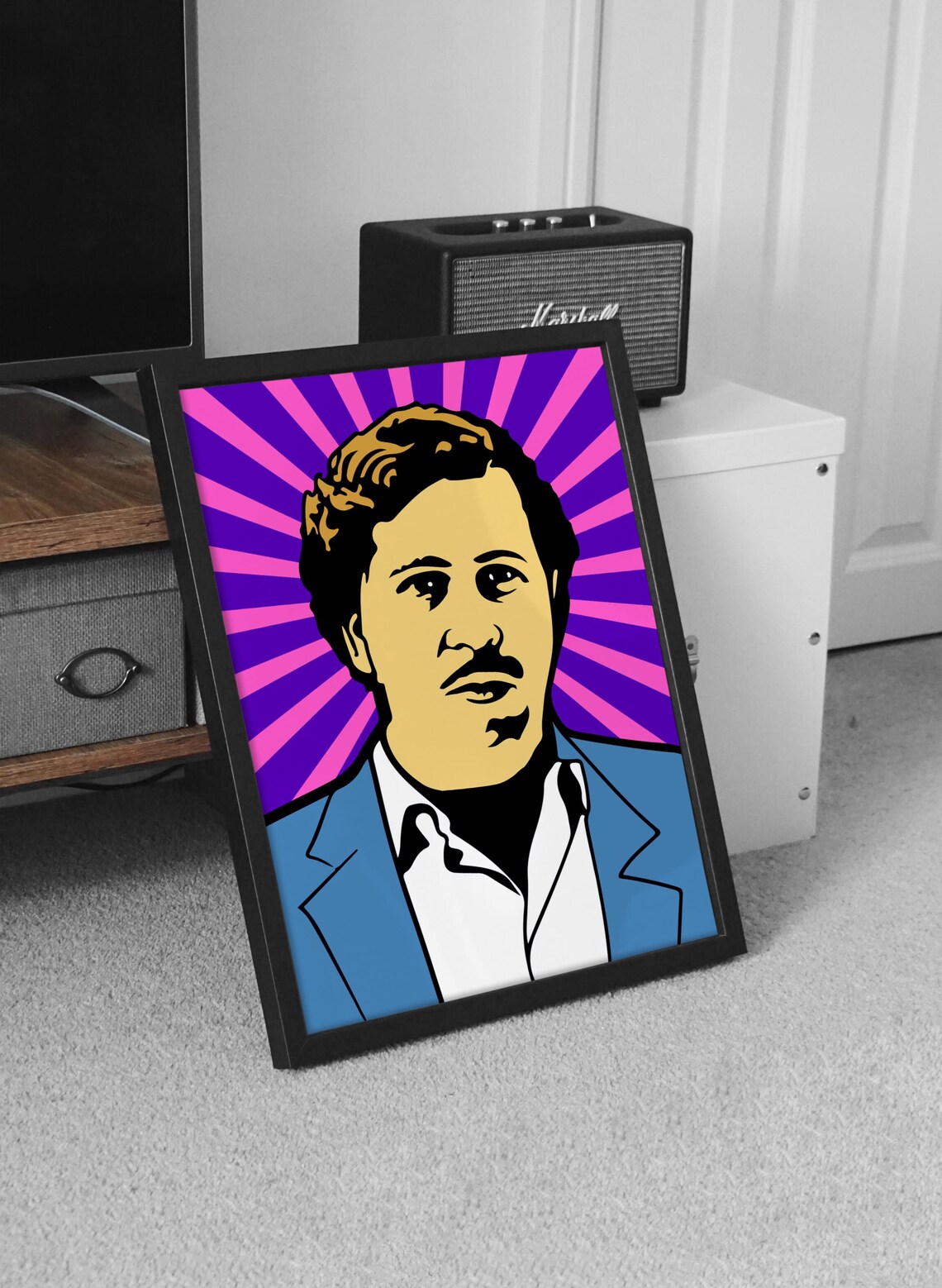 Pablo Escobar Poster, Vintage Print, Pablo Escobar Print, Pablo Escobar ...