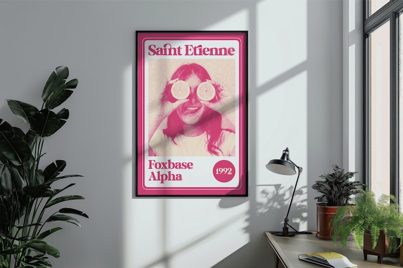 Saint Etienne Poster, Music Wall Art, Band Cover Graphic, Britpop ...