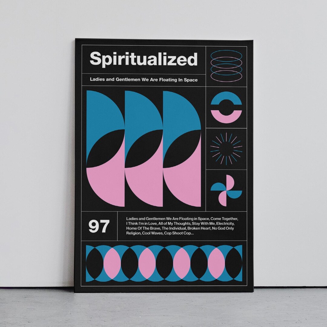 Spiritualized Fanart Poster, Music Wall Art, Band Cover Graphic ...