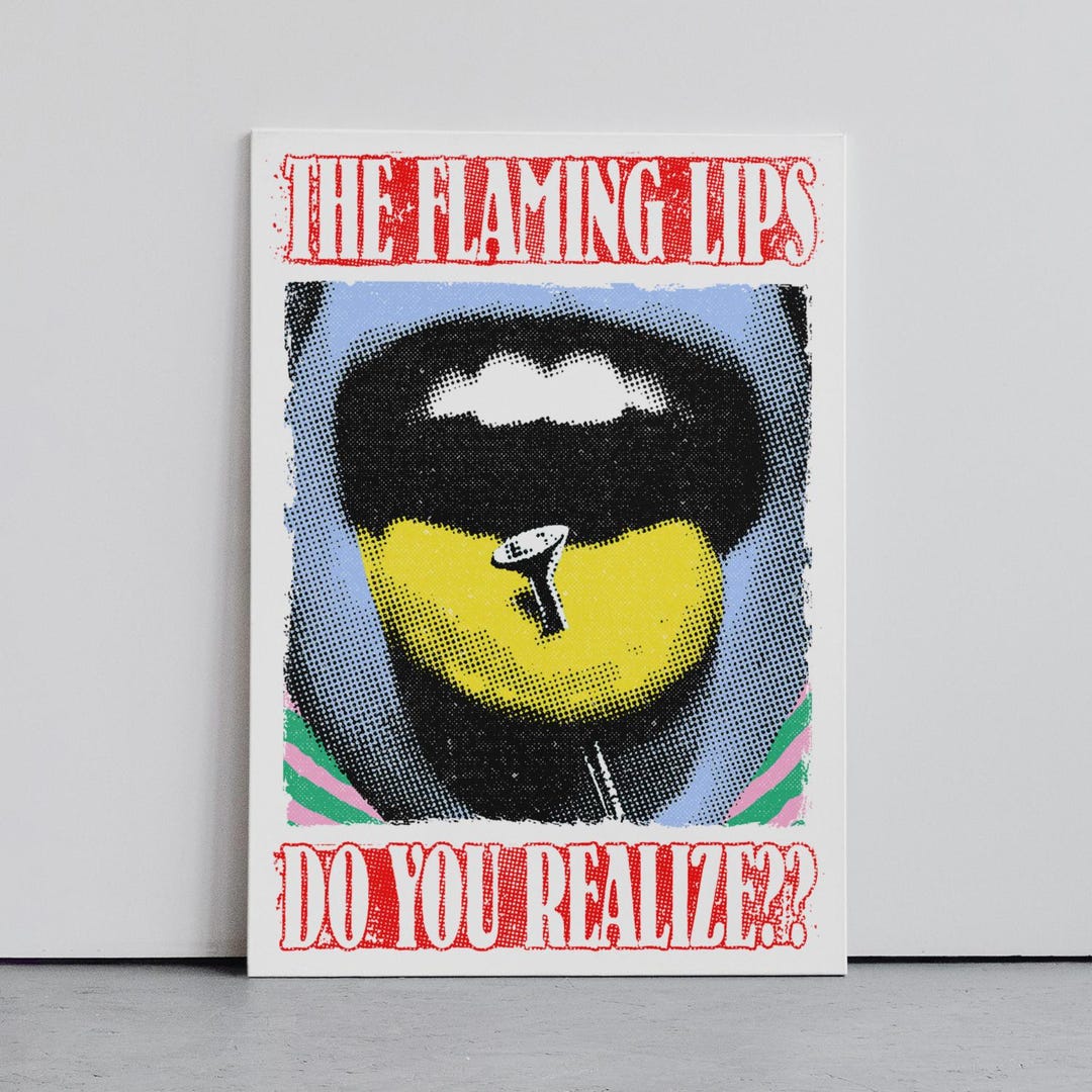 The Flaming Lips Poster, Psychedelic Rock Poster, Alternative Rock ...