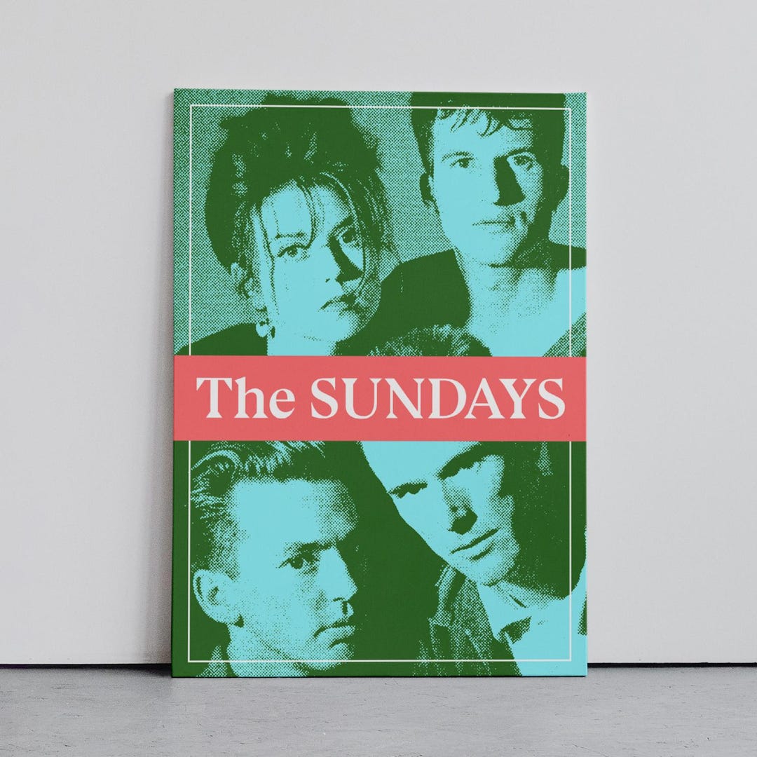 The Sundays Poster, Music Wall Art, Band Cover Graphic, Dreampop Poster ...