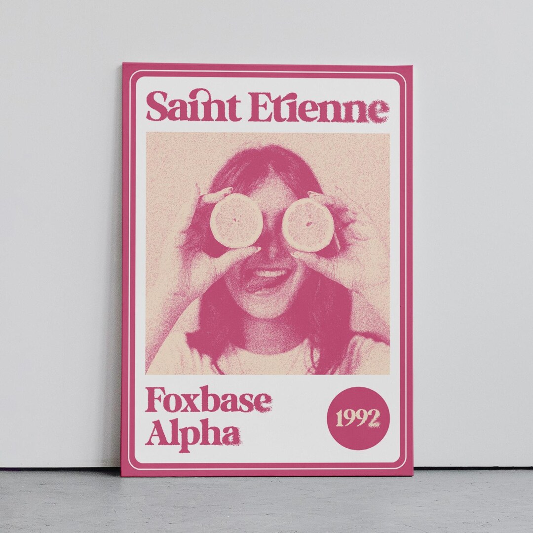 Saint Etienne Poster, Music Wall Art, Band Cover Graphic, Britpop ...