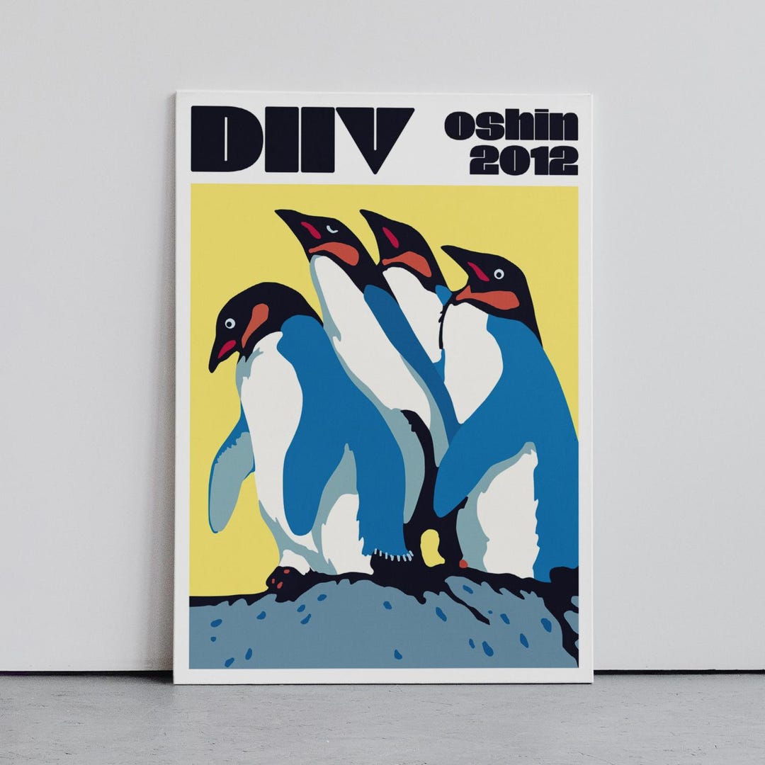 DIIV Poster, Music Wall Art, Band Cover Graphic, Post Punk Poster ...