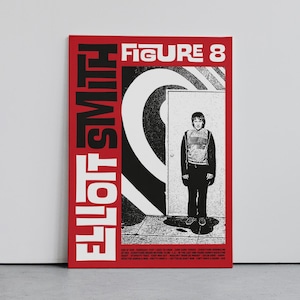 Elliot Smith Poster, Music Wall Art, Band Cover Graphic, Slowcore ...