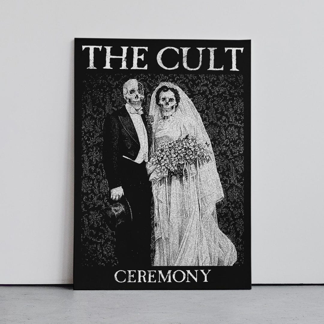 The Cult Fanart Poster, Music Wall Art, Hard Rock Poster, Goth Rock ...
