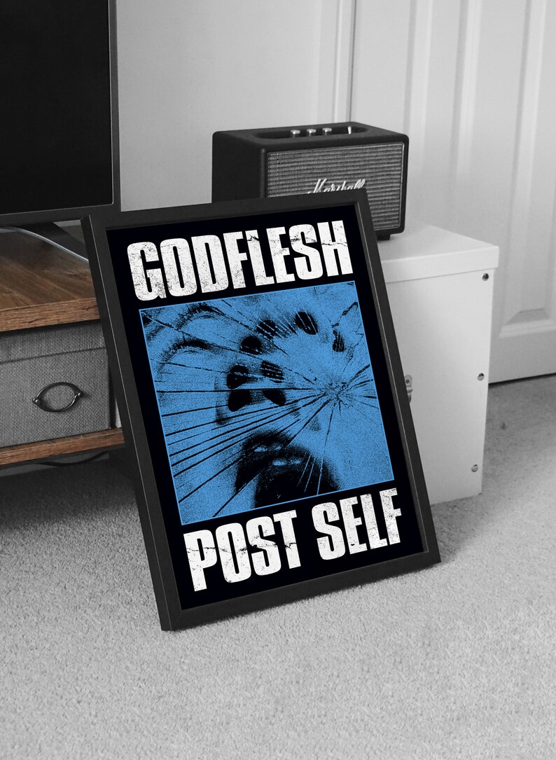 GODFLESH Poster, Music Wall Art, Band Cover Graphic, Industrial Metal ...