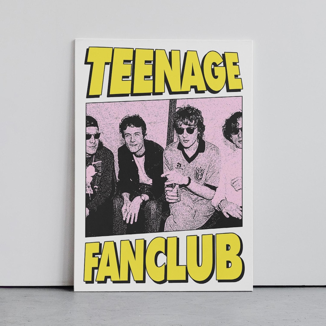 Teenage Fanclub Poster, Music Wall Art, Band Cover Graphic, Indierock ...