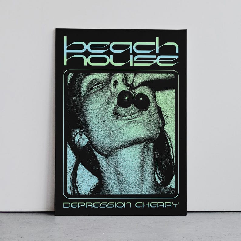 Beach House Fanart Poster, Music Wall Art, Band Cover Graphic, Dreampop ...