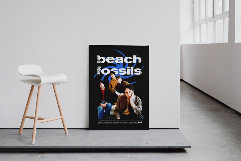 Beach Fossils Poster Music Wall Art Band Cover Graphic - Etsy