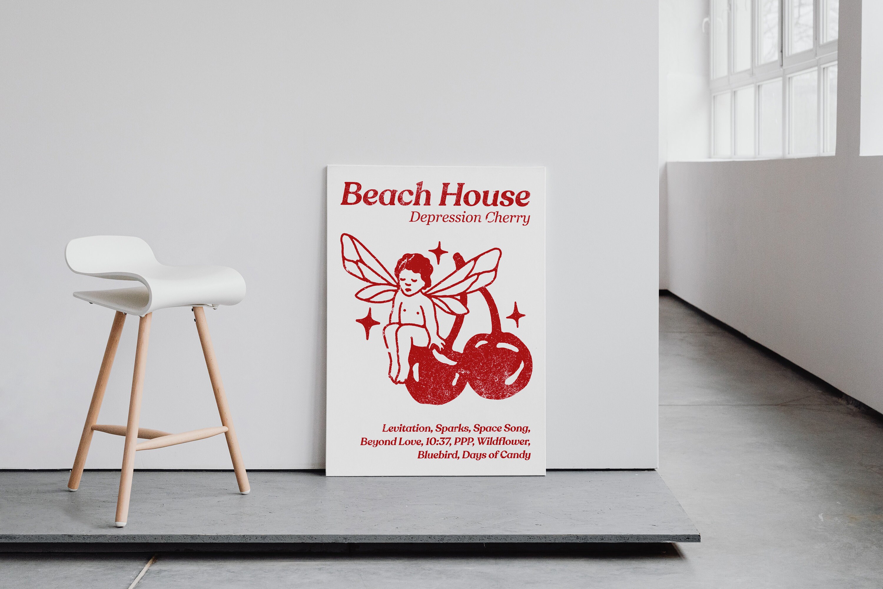 Beach House Fanart Poster, Music Wall Art, Band Cover Graphic, Dreampop ...