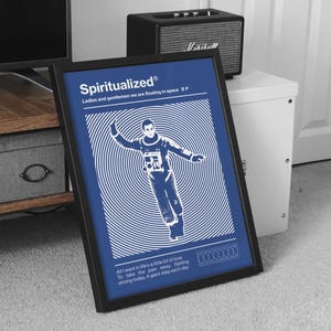 Spiritualized Fanart Poster, Music Wall Art, Band Cover Graphic ...