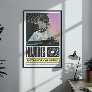 NUJABES Poster, Music Wall Art, Retro Graphic, Lofi Poster, Chill Hop ...
