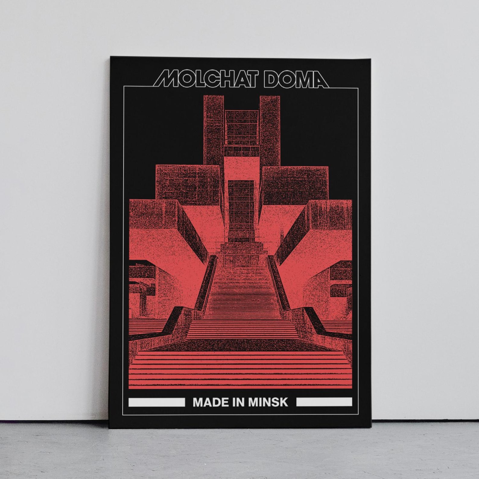 Molchat Doma Poster, Band Cover Graphic, Darkwave Poster, Post Punk Poster, New Wave Poster ...