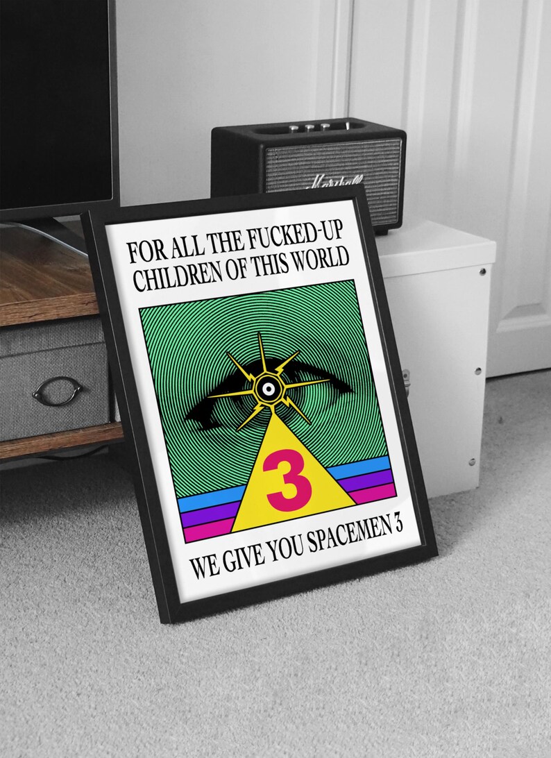 Spacemen 3 Fanart Poster, Music Wall Art, Band Cover Graphic ...