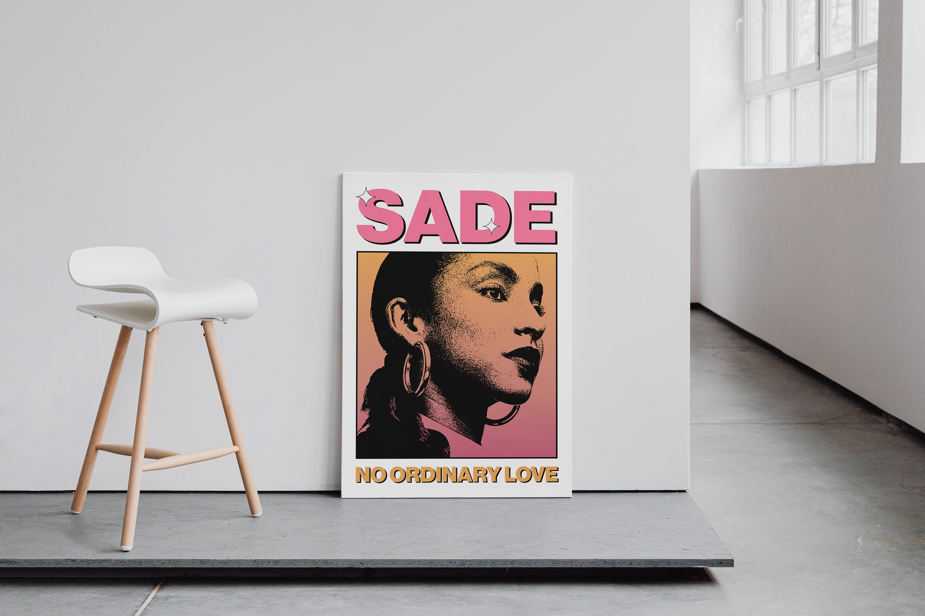 Sade Adu Poster, Music Wall Art, Retro Graphic, Jazz Poster, R&B Poster ...