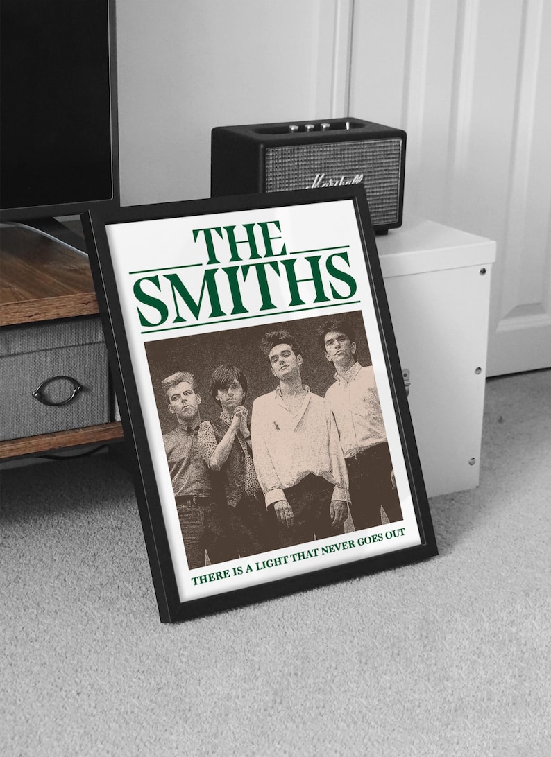 The SMITHS Poster, Music Wall Art, Band Cover Graphic, Janglepop Poster ...