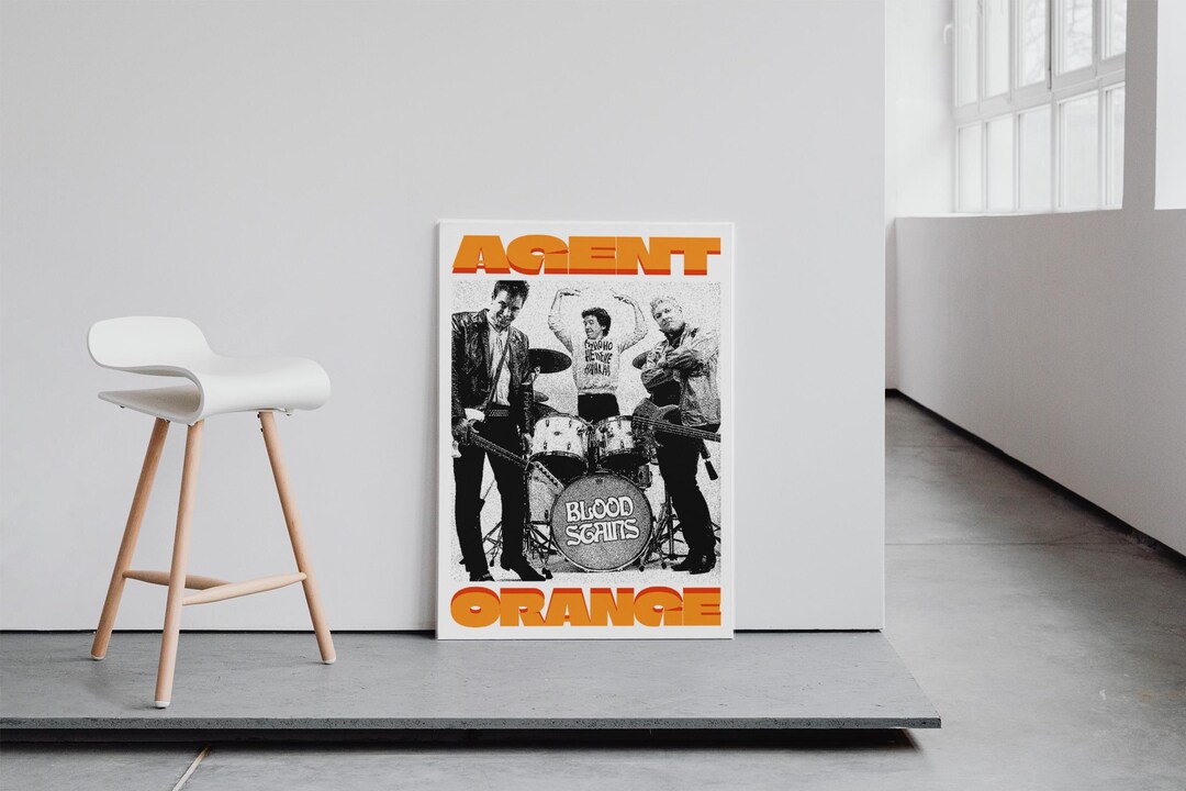 Agent Orange Poster, Music Wall Art, Band Cover Graphic, Punk Poster ...