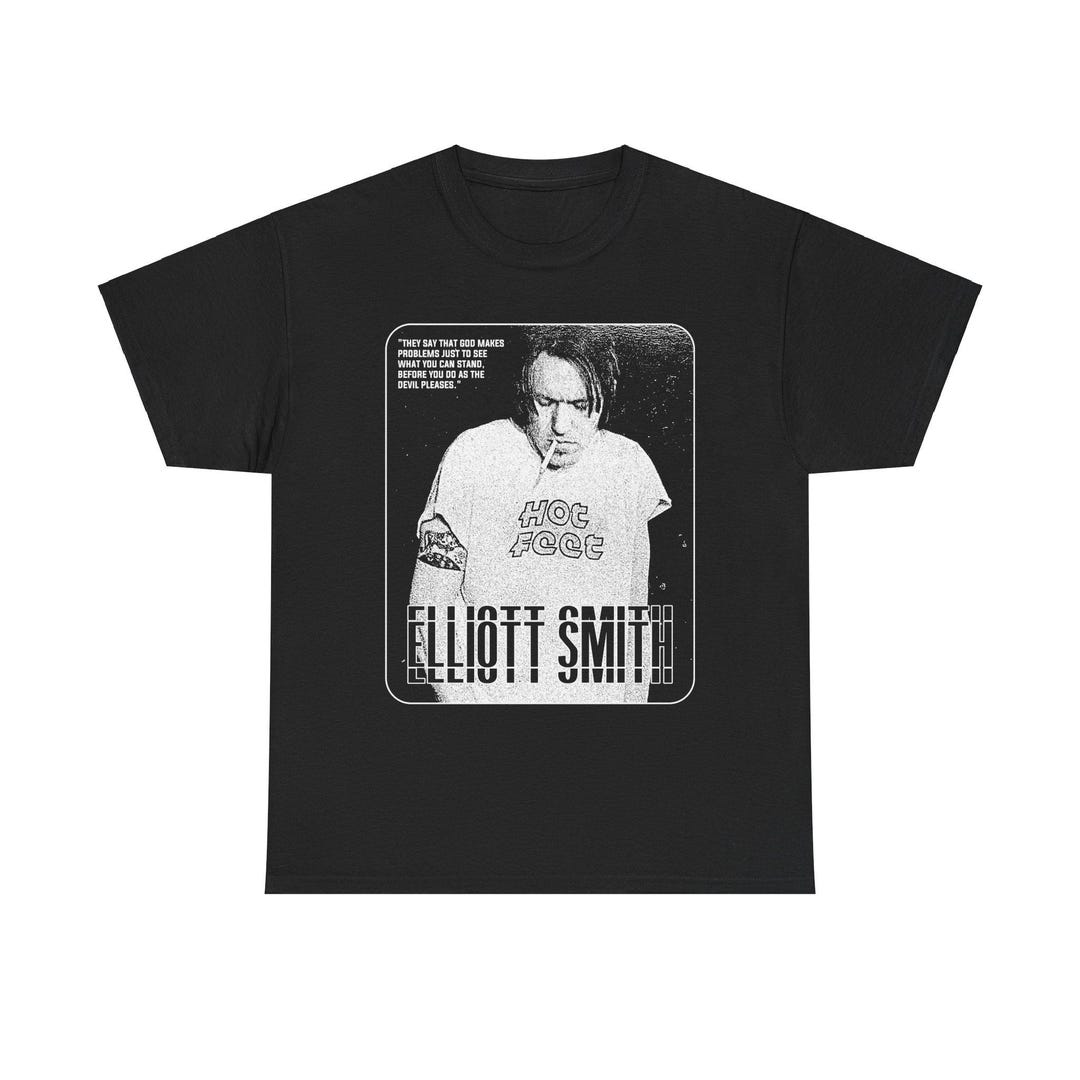 Elliot Smith Fanart T-shirt, Slowcore Tee, Indiepop Tee, Indiefolk Tee ...