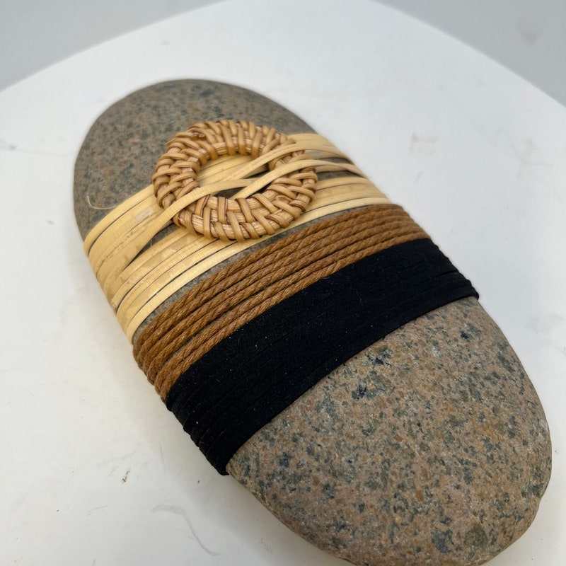 Cane Wrapped Rocks - Etsy