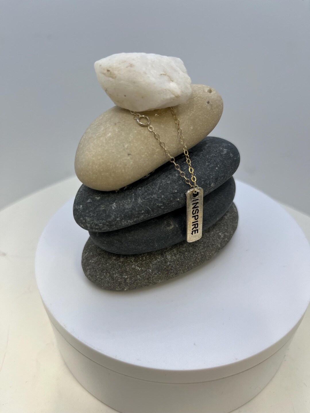 Mini Carin Stacked Rocks With Inspirational Tags. - Etsy