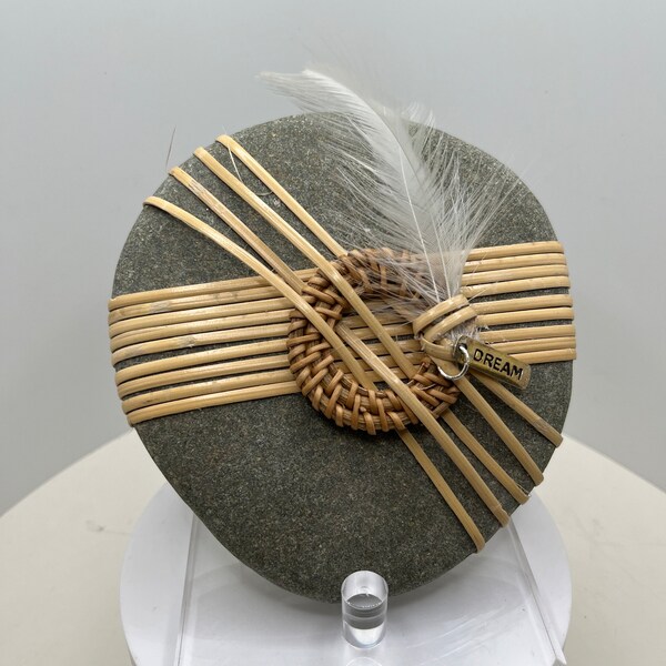 Cane Wrapped Rocks - Etsy