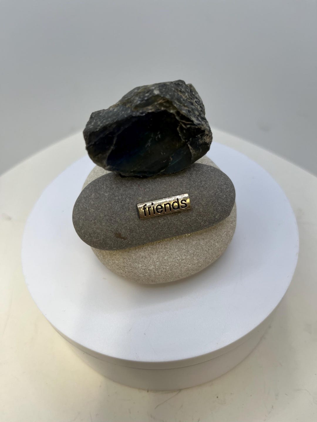 Mini Carin Stacked Rocks With Inspirational Tags. - Etsy