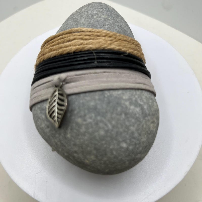 Cane Wrapped Rocks - Etsy