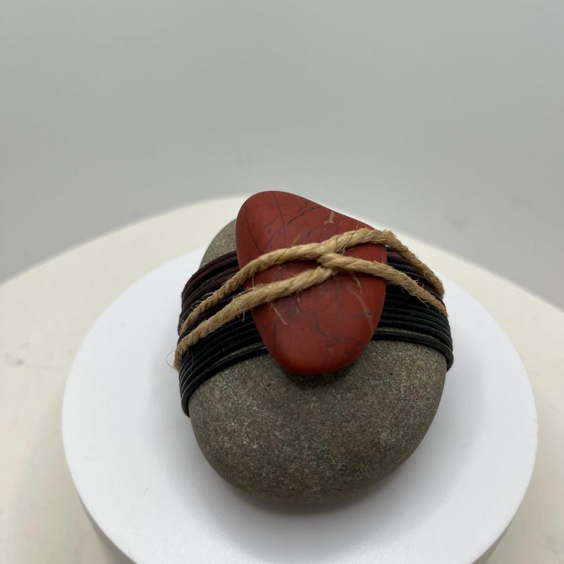 Cane Wrapped Rocks - Etsy