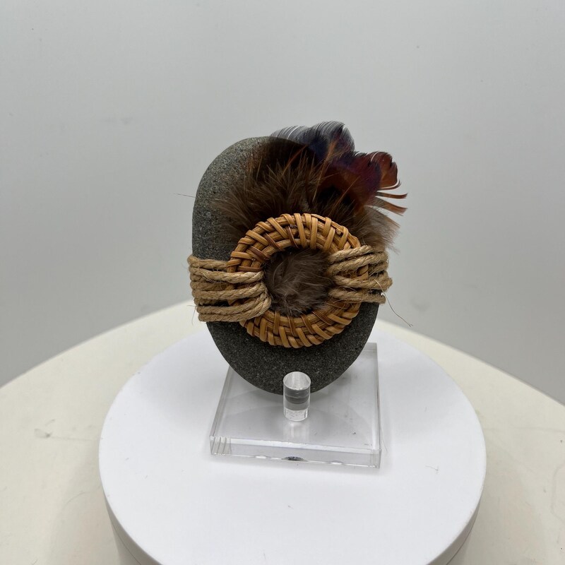 Cane Wrapped Rocks - Etsy