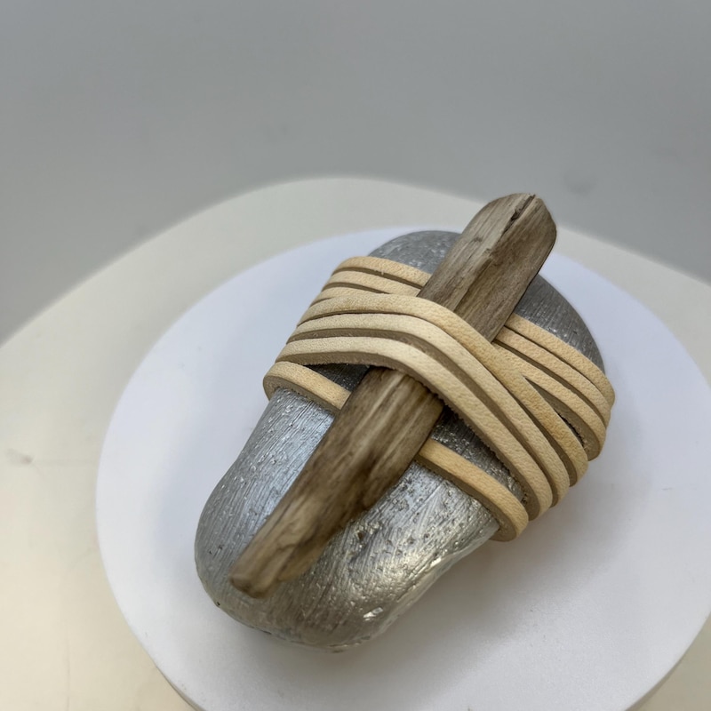 Cane Wrapped Rocks - Etsy