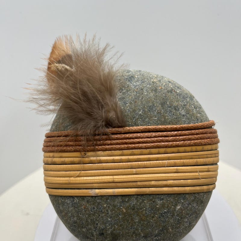 Cane Wrapped Rocks - Etsy