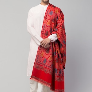 Pashminan Men Paisely Woven Design Shawl Pashmina Shawls Luxury Wedding ...